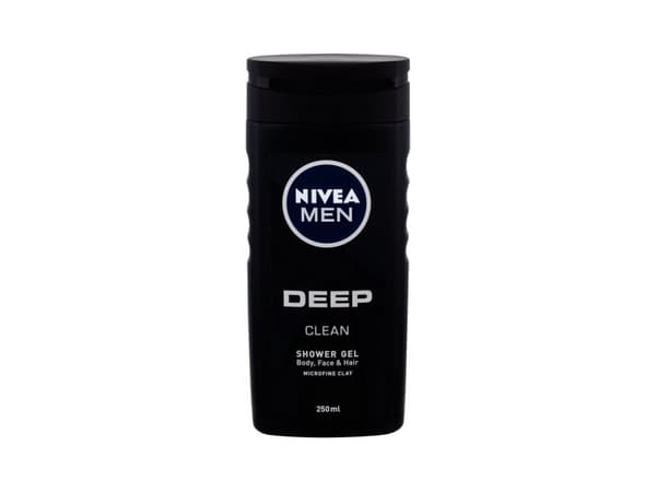 Nivea - Men Deep Clean Body, Face & Hair - For Men, 250 ml | CDON