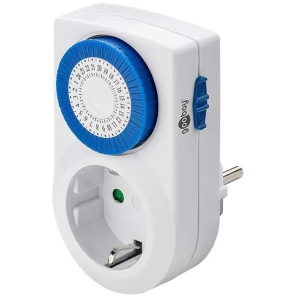 goobay eluttag inklusive mekanisk timer med nedräkningsprogrammerare ...