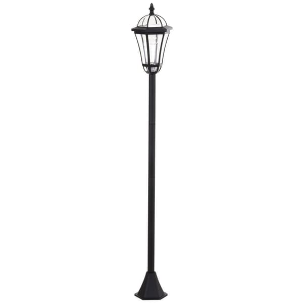 2-pack solcells gatlykta LED, IP44, energisparläge, Ø18,5×129 cm, ABS ...