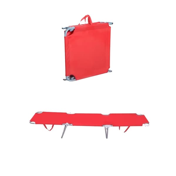 Solstol, Oxford Polyester, 187L x 55B x 24H cm, Fällda mått 65L x 55B x 12H cm, Stålram ...