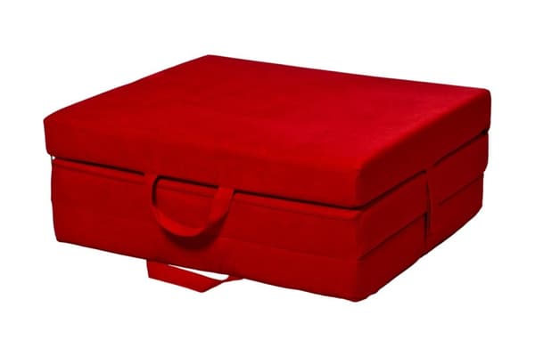 Taitettava patja vieraspatja 200x80x10 cm punainen | CDON