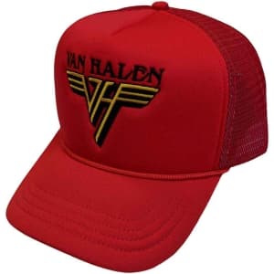 Van Halen - Text & Yellow Logo Red Mesh-Back C | CDON