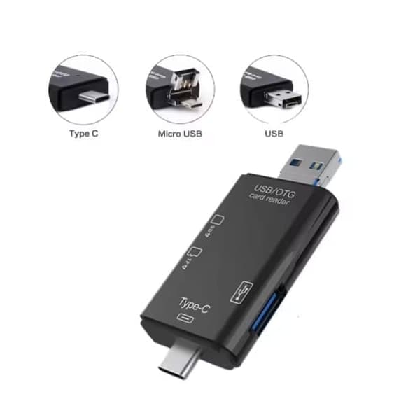 3 in 1 SD TF Reading Card High Speed Memory Card Reader With OTG For ...