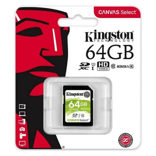 SD-Muistikortti Kingston SDS2 100 MB/s exFAT - 64 GB | CDON