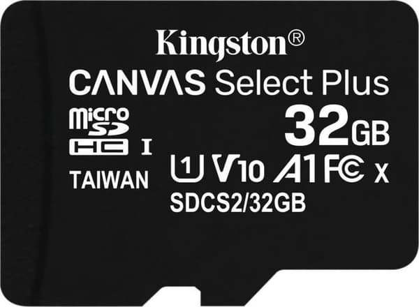 Minneskort - Kingston flashminne - SDCS2/32GB - Karta Canvas Select Plus MicroSDHC 32 GB Class ...