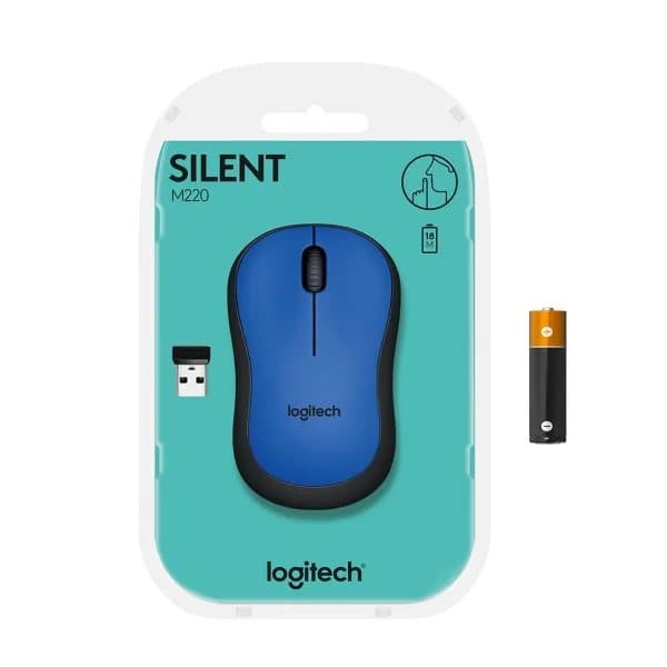 Logitech M220 Silent - Mus - optisk - 3 knapper - trådløs - 2.4 GHz ...