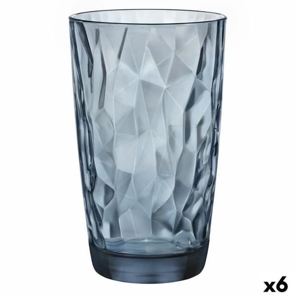 Glas - Bormioli Rocco - Blå - 470 ml - 6 enheter - Tål diskmaskin | CDON