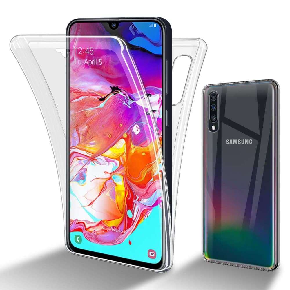Samsung Galaxy A70 / A70s Fodral Skal 360° Helkroppsskydd Skal på fram ...