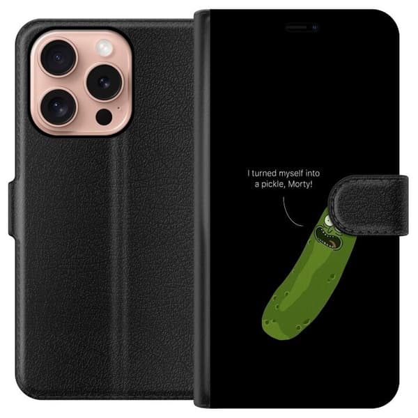 Apple iPhone 16 Pro Lompakkokotelo Pickle Rick | CDON