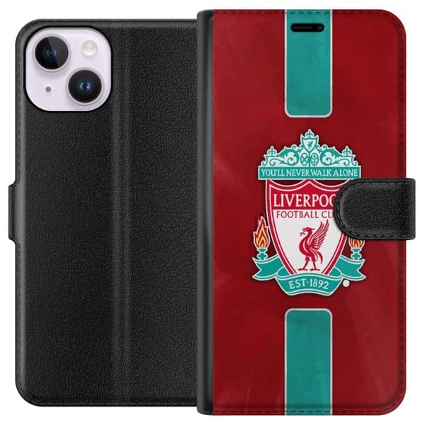 Apple iPhone 15 Plånboksfodral Liverpool FC – Klassisk Fotbollsstolthet ...