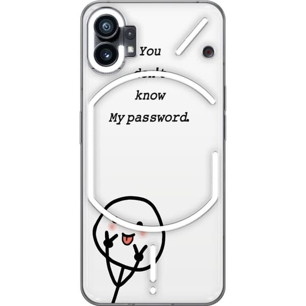 Nothing Phone (1) Genomskinligt Skal You Don’t Know My Password – edgy ...