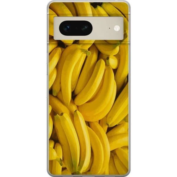 Google Pixel 7 Genomskinligt Skal Banana Pattern – lekfullt mönster med ...