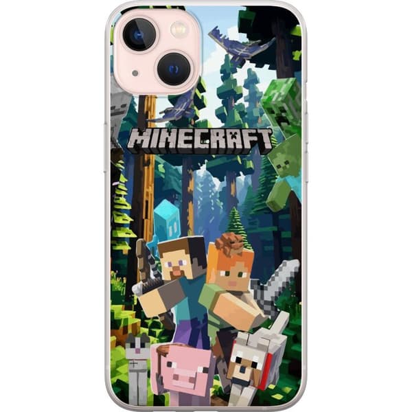 Apple iPhone 13 mini Gennemsigtig cover Minecraft mobiltelefon dækning ...