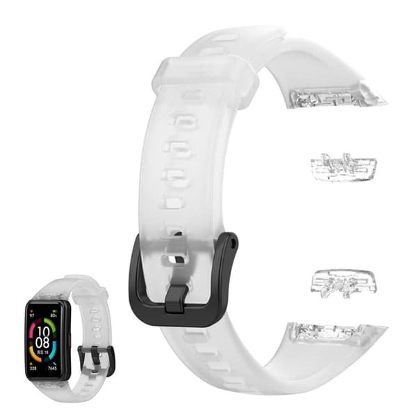 Honor Band 6 klockarmband i transparent stil - Transparent Vit | CDON