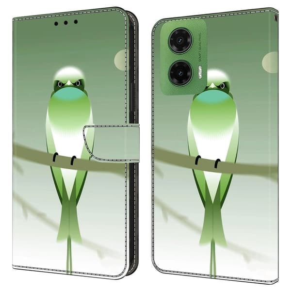 Motorola Moto G35 5G Etui Vegansk lær lommebok telefondeksel med stativ ...