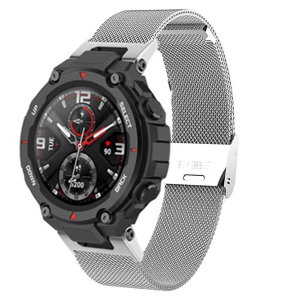 Amazfit T-Rex Pro / T-Rex / Ares klockarmband i rostfritt stål - Silver ...
