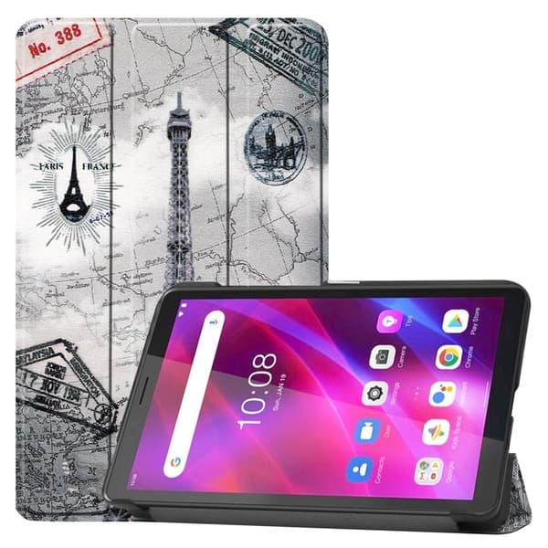 Lenovo Tab M7 (3. generation) / Tab M7 cool pattern tri-fold læderetui ...