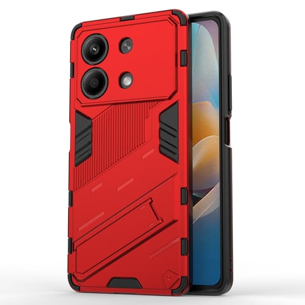 Stødsikkert moderne Xiaomi Redmi Note 13R Pro hybridcover - Rød | CDON