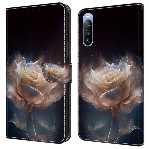 Til Sony Xperia 10 V Magnetisk etui PU-læder r-mønsterudskrivning ...
