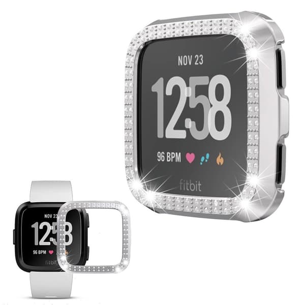Fitbit Versa cool rombisk ram - Silver | CDON