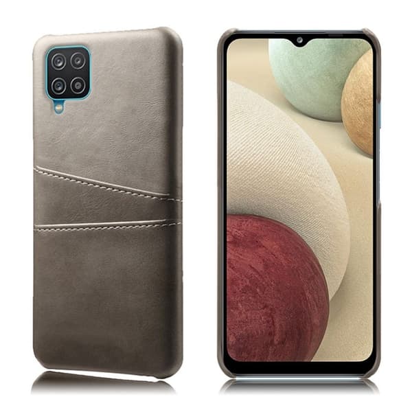 Samsung Galaxy A12 5G skal med korthållare - Silver/Grå | CDON