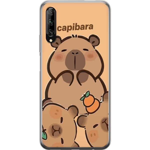 Huawei P smart Pro 2019 Gennemsigtig cover Capybara kawaii sød figur ...