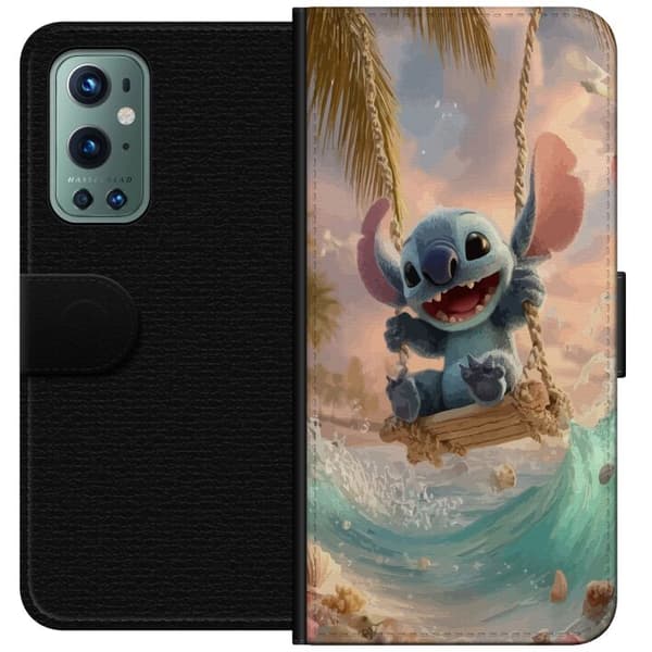 OnePlus 9 Pro Lommeboketui Disney Stitch samlefigur blå utenomjordisk ...