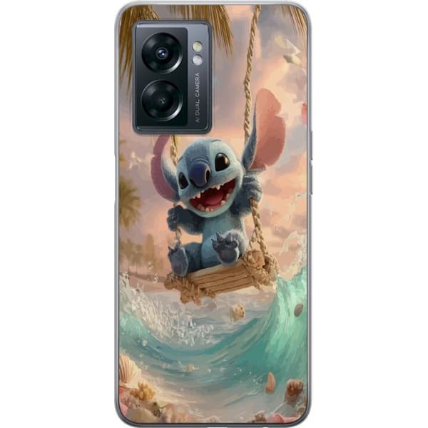 OnePlus Nord N300 Gjennomsiktig deksel Disney Stitch samlefigur blå ...