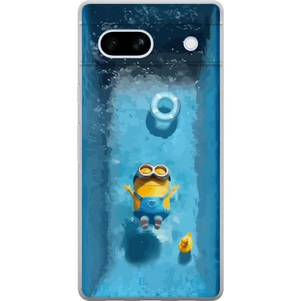 Google Pixel 7a Läpinäkyvä kuori Minions Despicable Me Piirretty ...