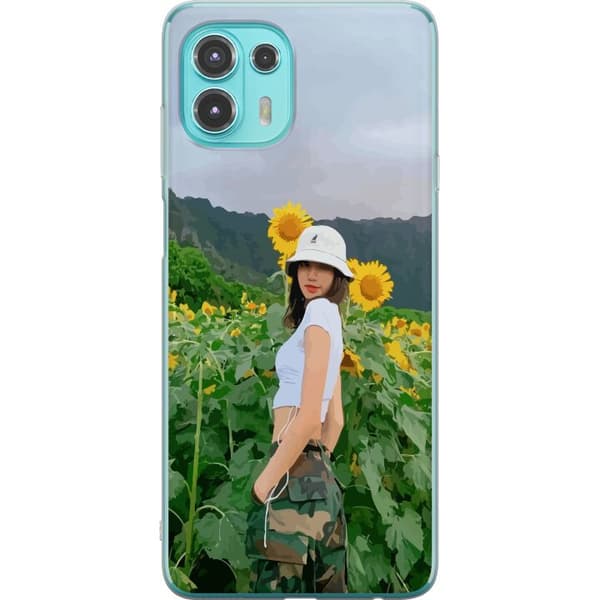 Motorola Edge 20 Lite Genomskinligt Skal Lisa Blackpink Solros Kpop Idol | CDON