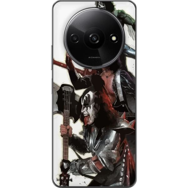 Xiaomi Redmi A3 Gennemsigtig cover Kiss Hardrock Klassisk Rock Band ...