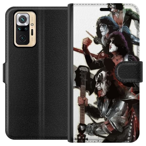 Xiaomi Redmi Note 10 Pro Tegnebogsetui Kiss Hardrock Klassisk Rock Band ...