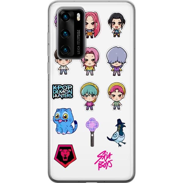 Huawei P40 Läpinäkyvä kuori Kpop Demon Hunters Chibi Cute Idols Anime ...