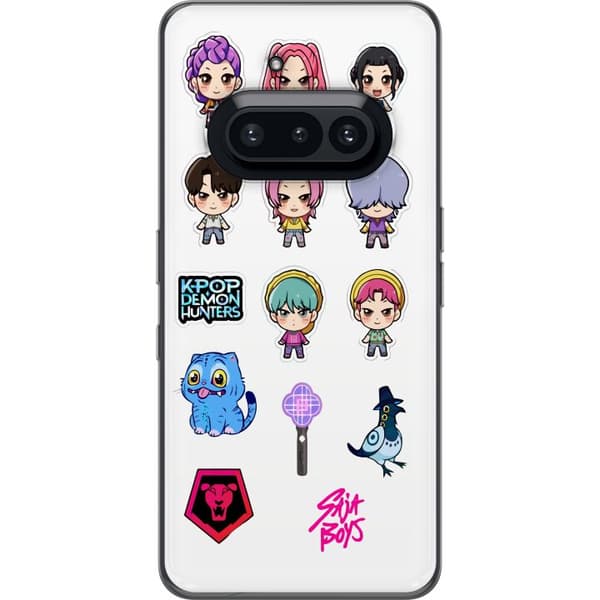 Nothing Phone (3a) Gjennomsiktig deksel Kpop Demon Hunters Chibi Cute ...