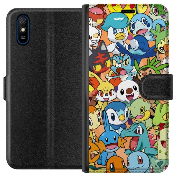 Xiaomi Redmi 9A Lommeboketui Pokémon design - Pikachu-kollasje i ...