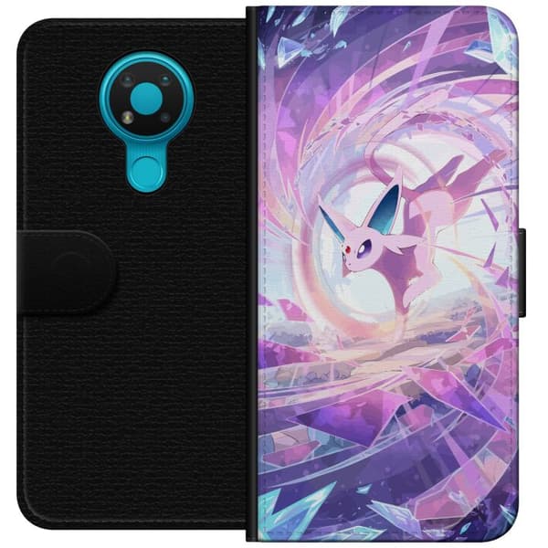 Nokia 3.4 Tegnebogsetui Espeon Pokémon illustration – Magisk lilla ...