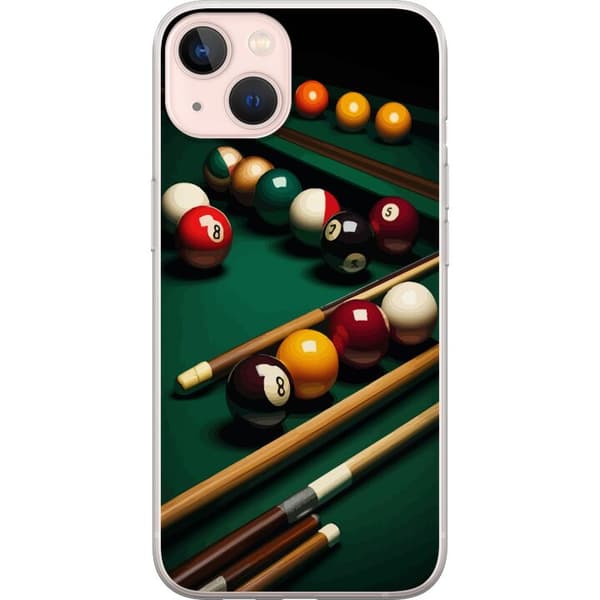 Apple iPhone 13 mini Gjennomsiktig deksel Pool biljardballer snooker 8 ...
