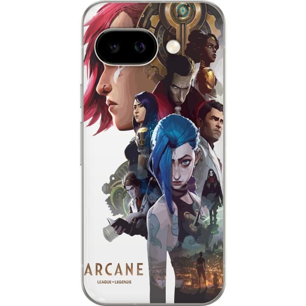 Google Pixel 9a Läpinäkyvä kuori Arcane LoL juliste League of Legends ...