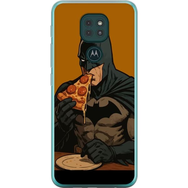 Motorola Moto G9 Play Genomskinligt Skal Batman-poster som äter pizza ...
