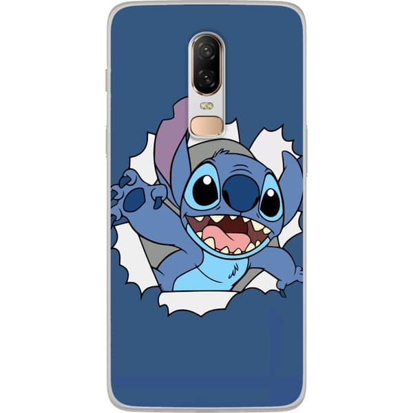 OnePlus 6 Läpinäkyvä kuori Disney Stitch Lilo ja Stitch sininen hahmo ...