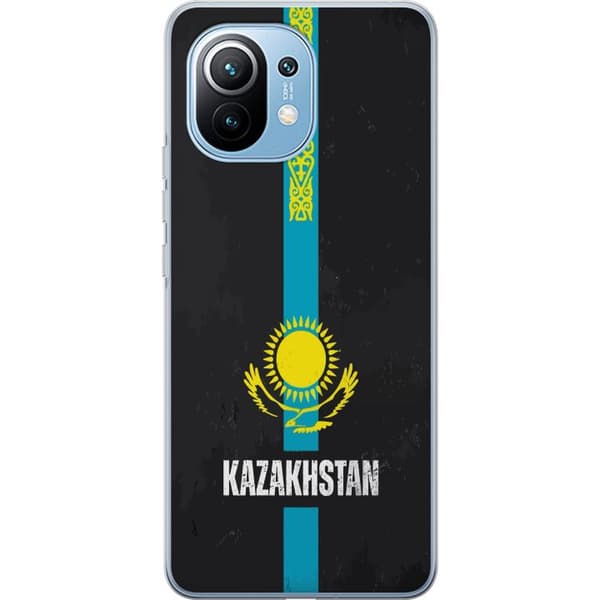 Xiaomi Mi 11 Genomskinligt Skal Kazakstan sol och örn symbol i guld på ...