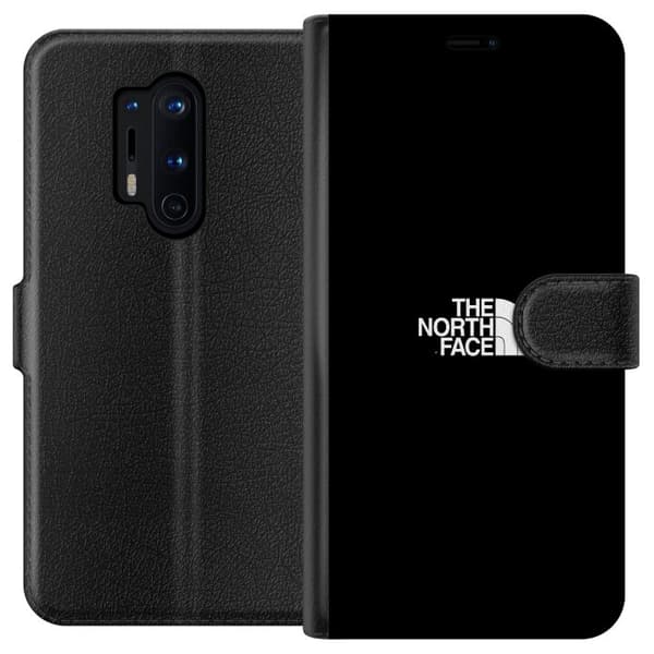 OnePlus 8 Pro Lompakkokotelo The North Face -logo mustavalkoisessa ...