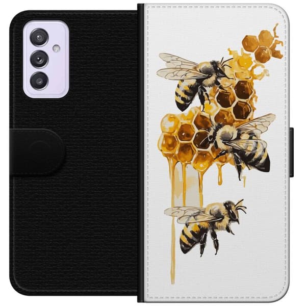 Samsung Galaxy A82 5G Plånboksfodral Bin och honungskakor i gyllene ...