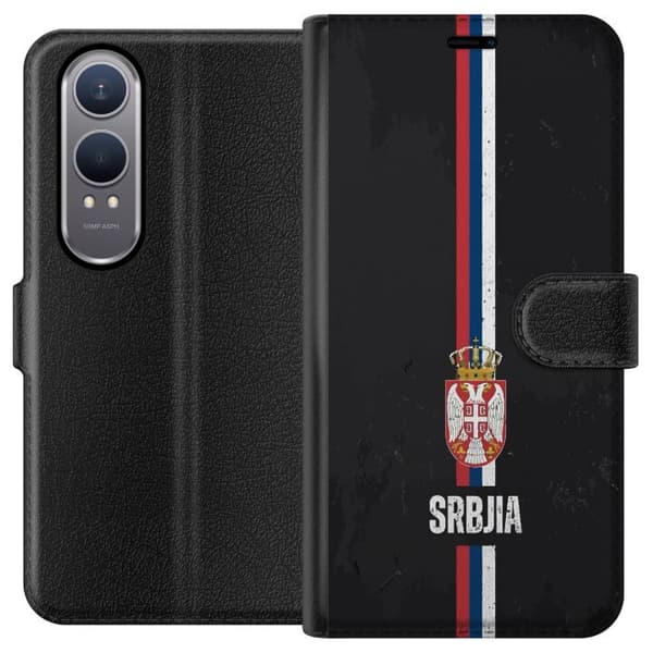 OnePlus Nord CE4 Lite Lompakkokotelo Serbian lippu, jossa on ...