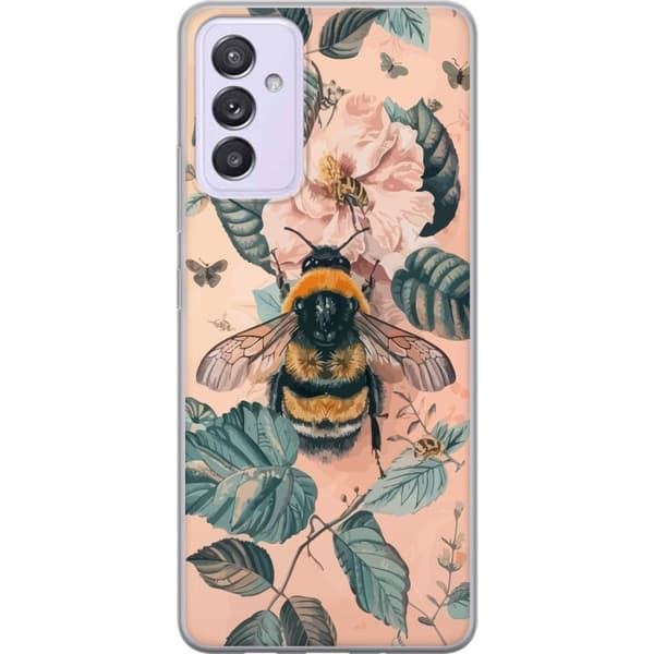 Samsung Galaxy A82 5G Genomskinligt Skal Humla på blomma i pastelltoner ...