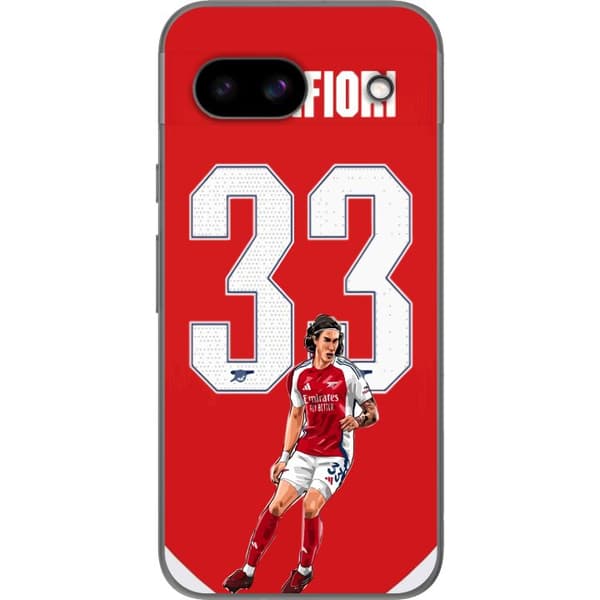 Google Pixel 8a Gennemsigtig cover Calafiori 33 Arsenal fodbold design ...