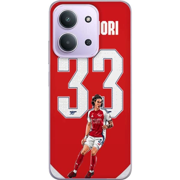 Xiaomi Redmi 15C Genomskinligt Skal Calafiori 33 Arsenal fotbollsdesign ...