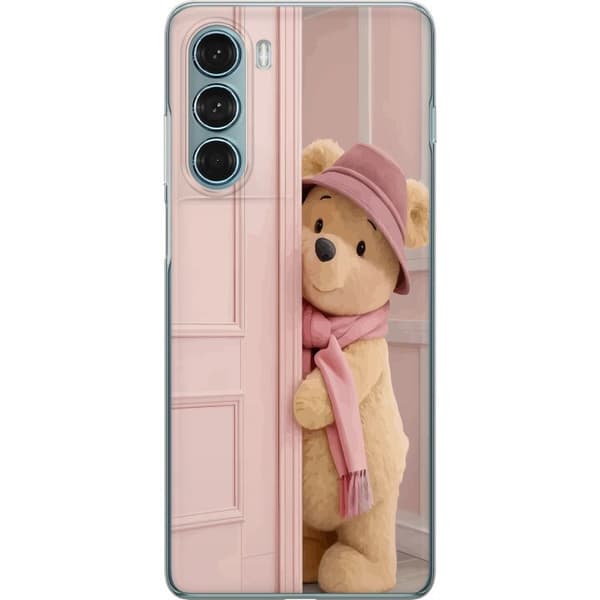 Motorola Moto G200 5G Genomskinligt Skal Beige nalle med hatt och scarf ...