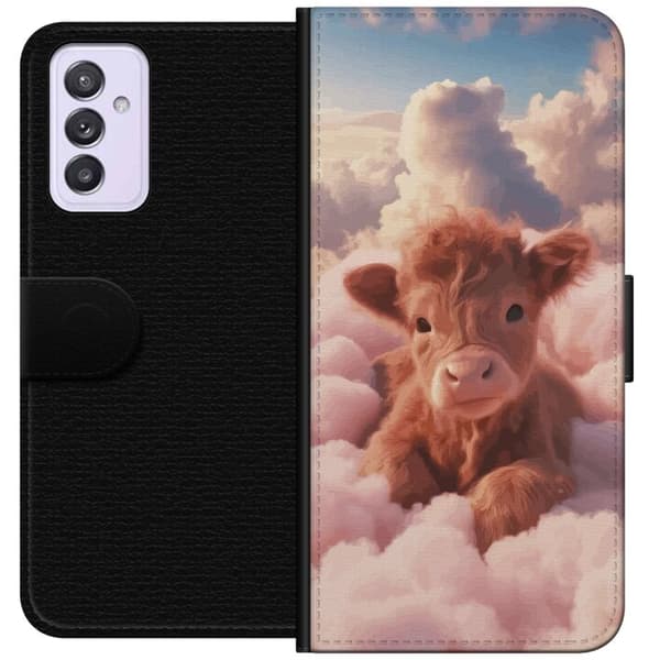 Samsung Galaxy A82 5G Plånboksfodral Söt kalv bland moln drömlik rosa ...