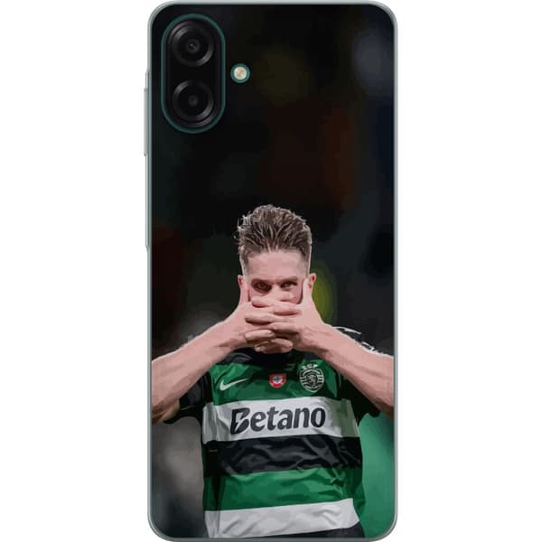 Samsung Galaxy A07 4G Läpinäkyvä kuori Sporting Green Design by Viktor Gyökeres; tyylikäs ...